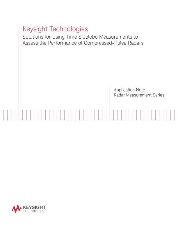 Performance Analysis of Pulse Compression Radar Using Time Sidelobe PDF Asset Page | Keysight